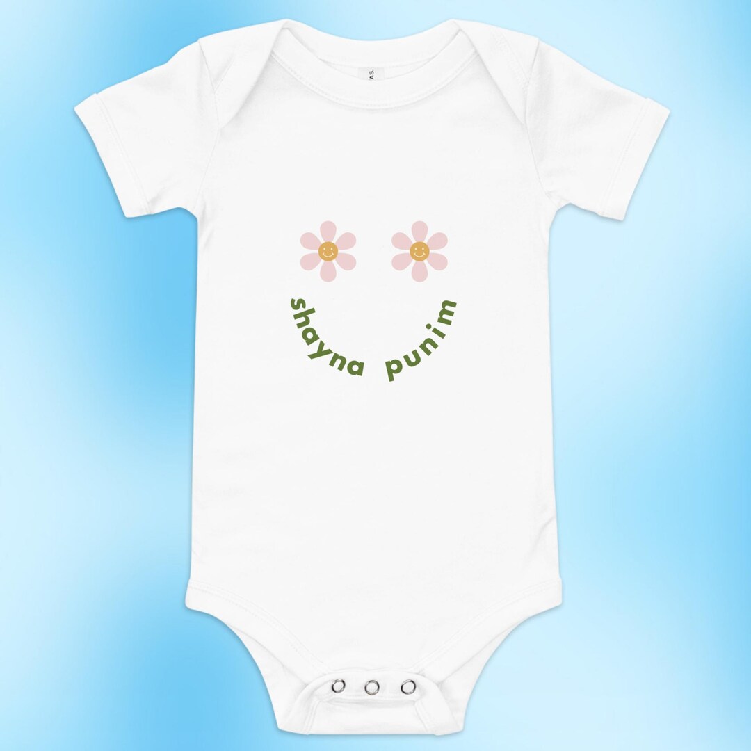 Jewish Onesie Baby | Yiddish Shayna Punim | Hanukkah Baby Gift - Etsy