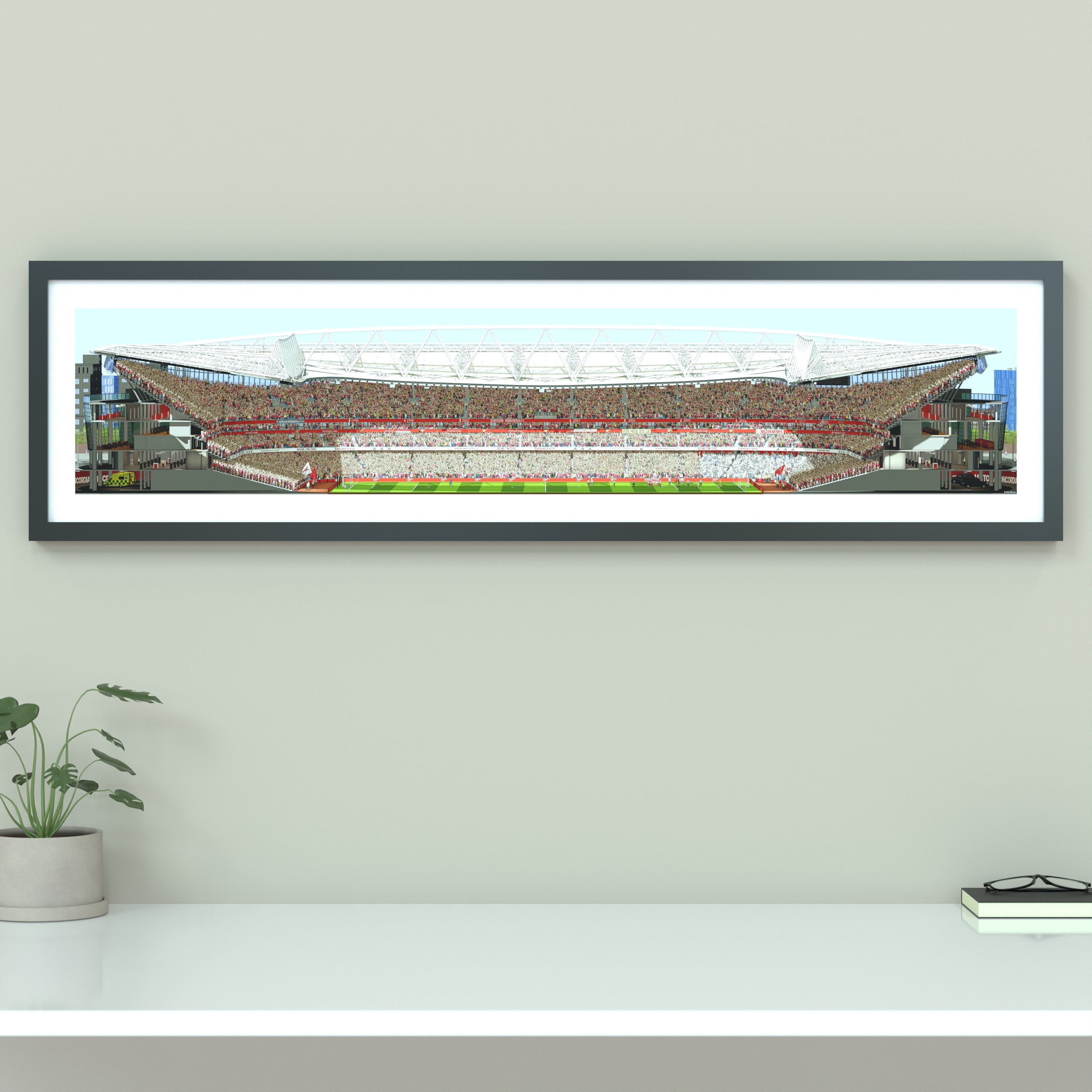 Ultra-wide Arsenal Emirates Stadium Panoramic Print | Arsenal Stadium ...