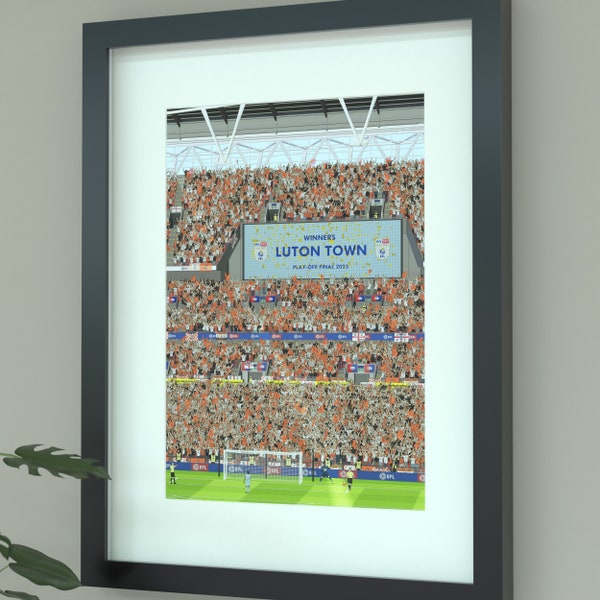 Luton Town Poster - Etsy UK