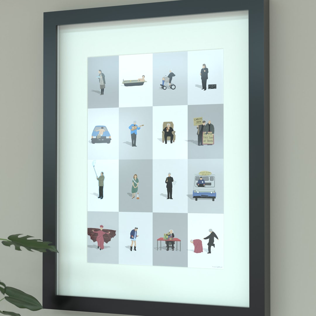 Father Ted Illustrated Comedy Print - Irish Sitcom Wall Art for Home ...
