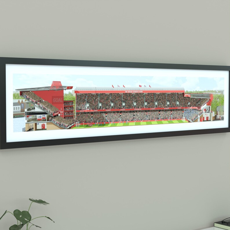 Nottingham Forest City Ground Stadium Panoramic Print | Football Art ...
