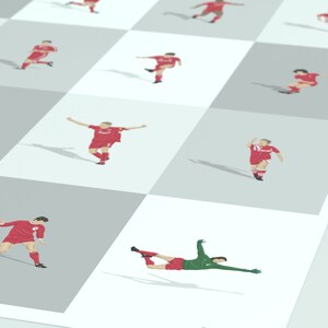 Liverpool FC Legends Illustrated Print | Anfield Icons Poster | Reds ...