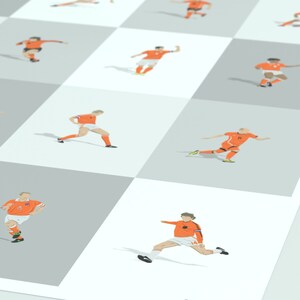 Netherlands National Football Team Football Legends Print Oranje Icons ...