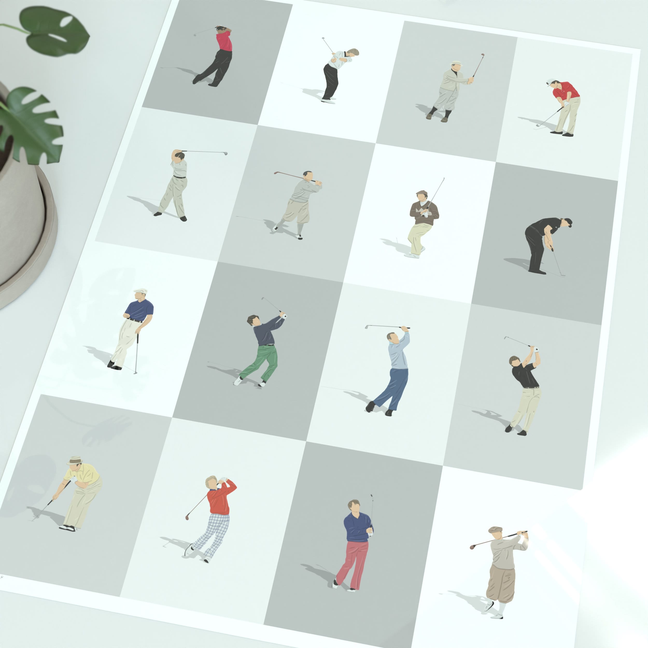 Golf Legends Print | Golf Icons Wall Art | Greatest Golfers Poster - Etsy