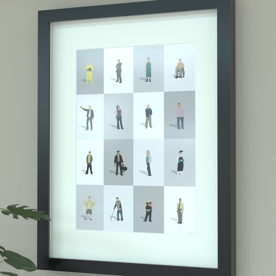 Breaking Bad TV Show Print - Iconic Walter White and Jesse Pinkman ...