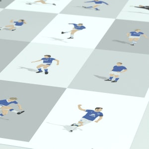 Everton Legends Poster | Goodison Park Icons Print | Toffees History ...