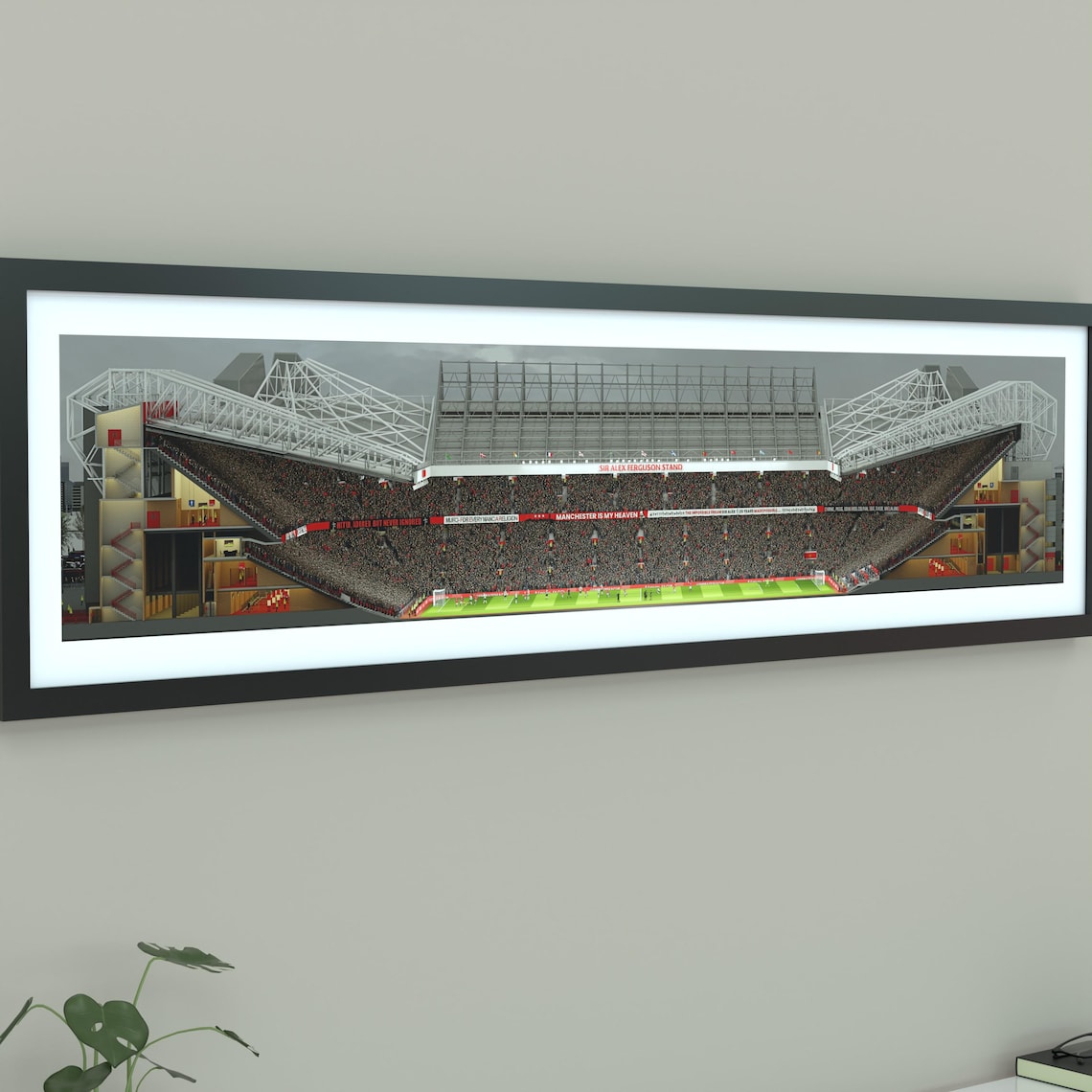 Ultra-wide Manchester United – Old Trafford Stadium Panoramic Print ...