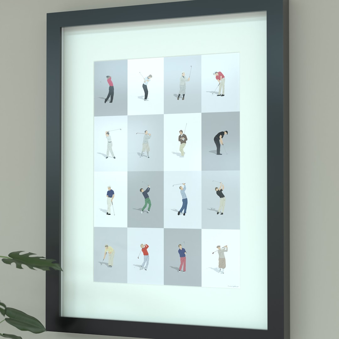 Golf Legends Print | Golf Icons Wall Art | Greatest Golfers Poster - Etsy