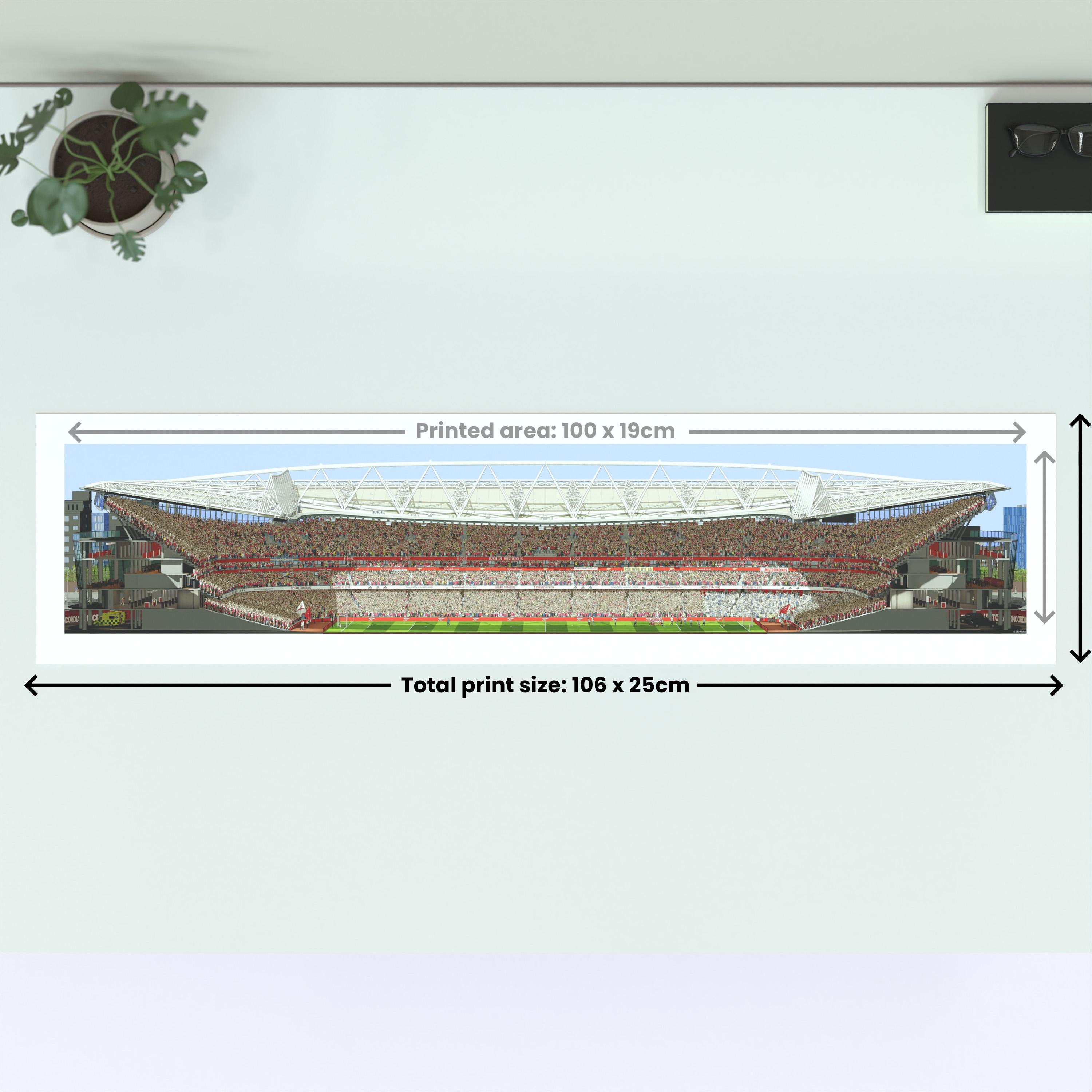Ultra-wide Arsenal Emirates Stadium Panoramic Print | Arsenal Stadium ...