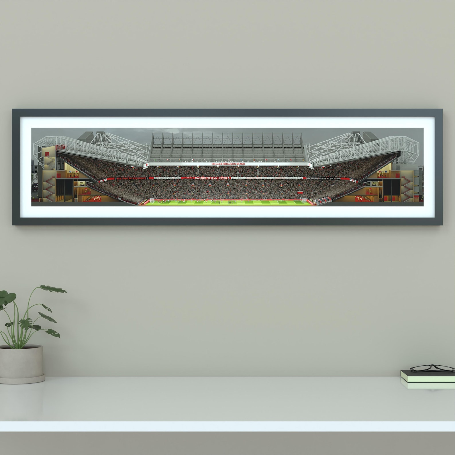 Ultra-wide Manchester United – Old Trafford Stadium Panoramic Print ...