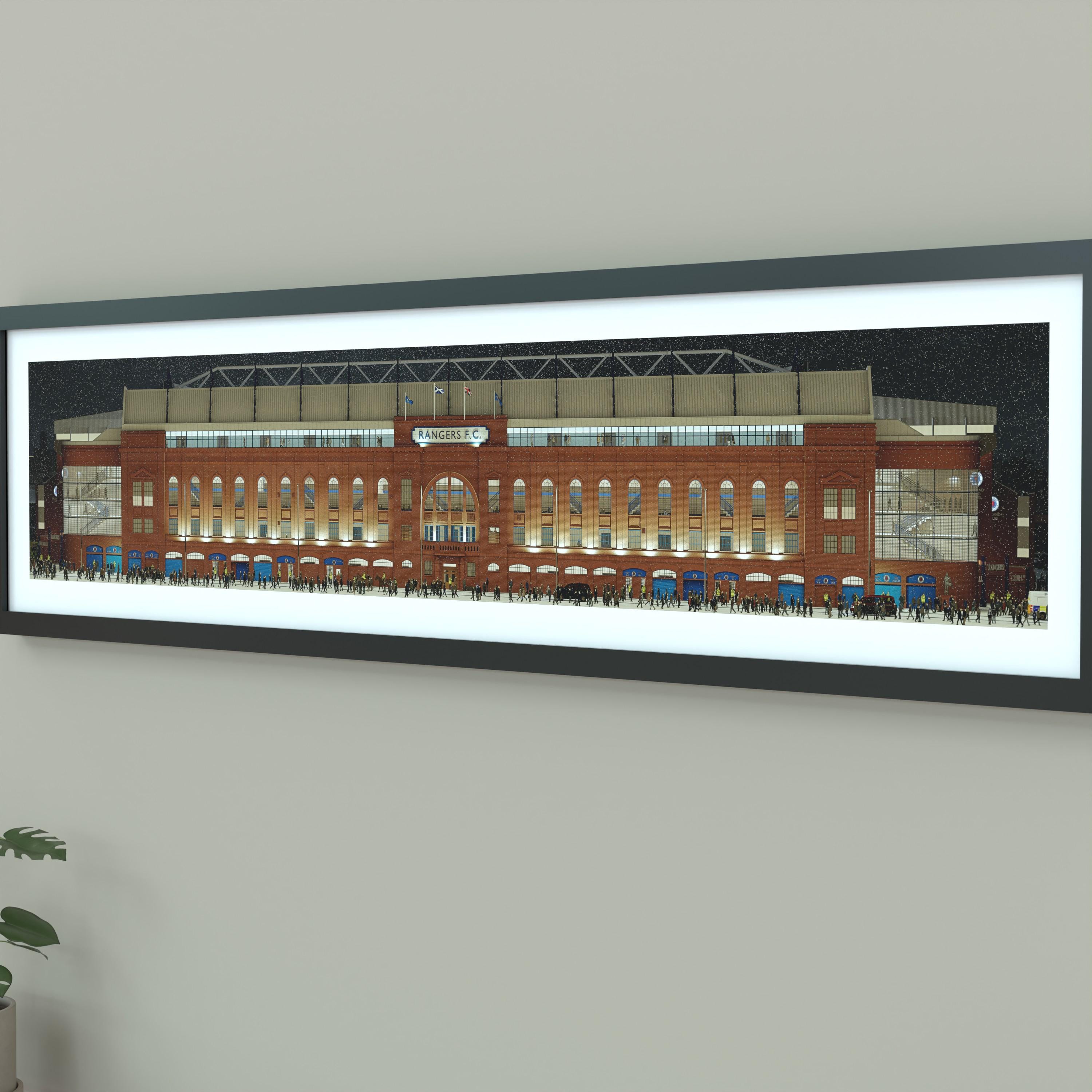 Ultra-wide Glasgow Rangers Ibrox Stadium Panoramic Print | Rangers ...