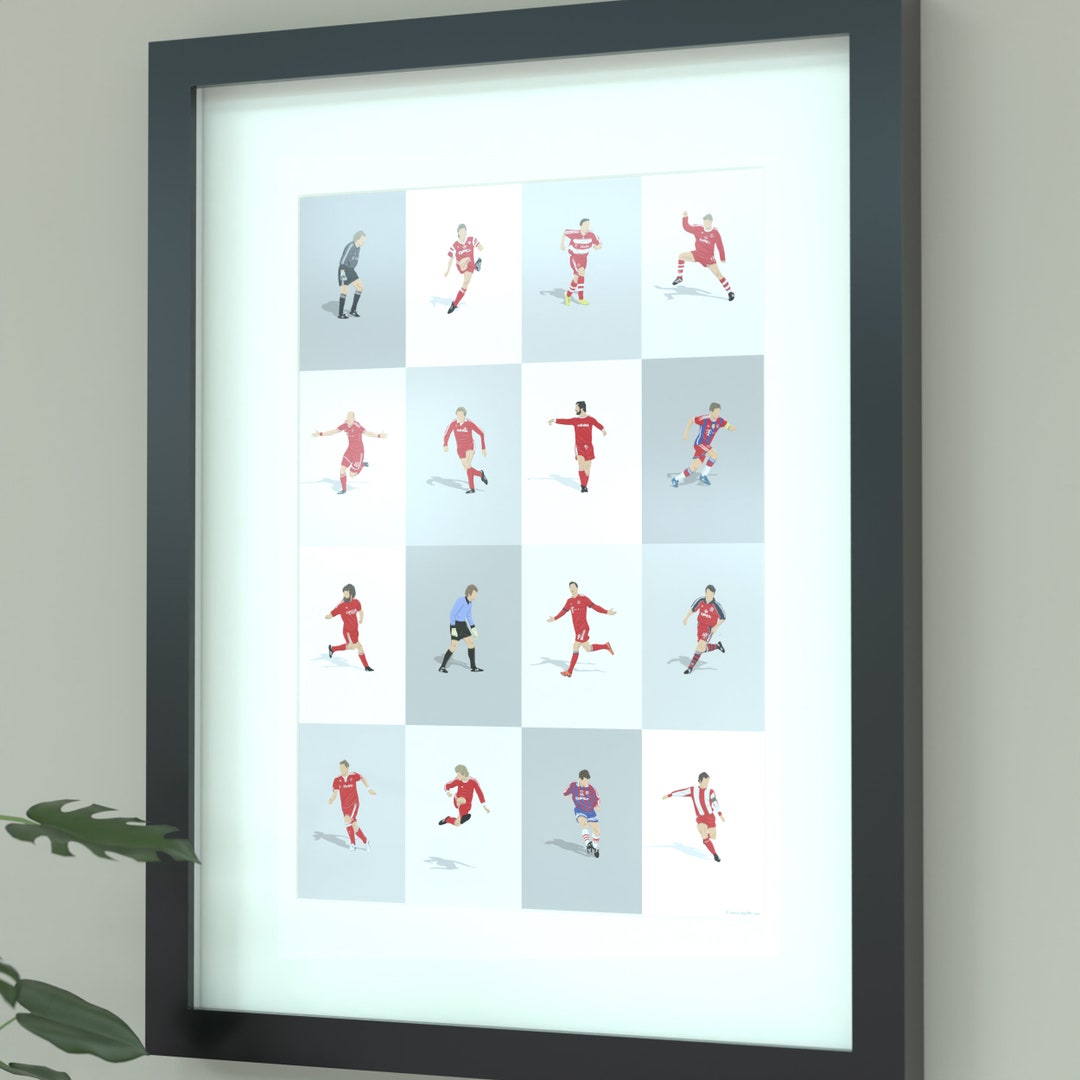 Bayern Munich Legends Illustrated Print - Etsy