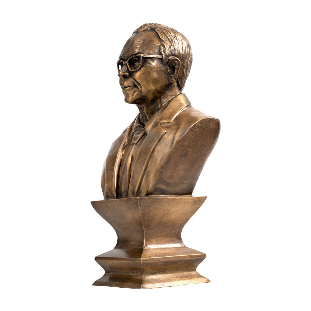 Handmade Everdur Bronze Charlie Munger Bust - Inspirational Office ...