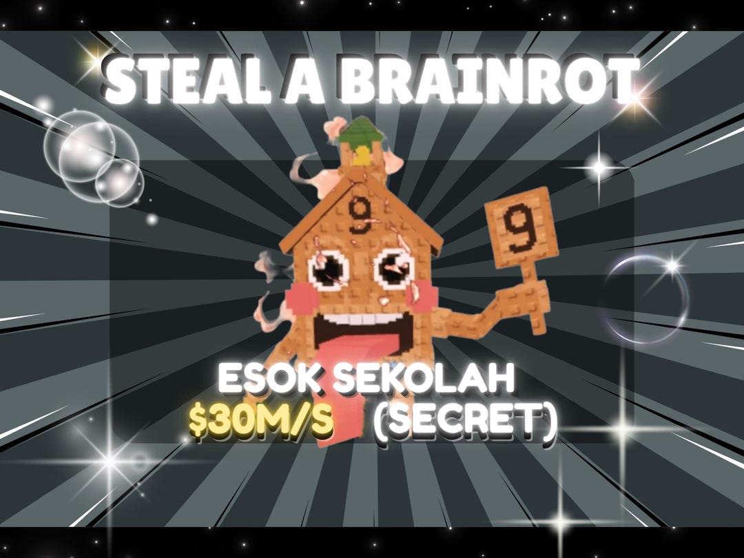 Roblox Steal A Brainrot - Esok Sekolah | SECRET | 30M/S | (1 PIECE) - Etsy