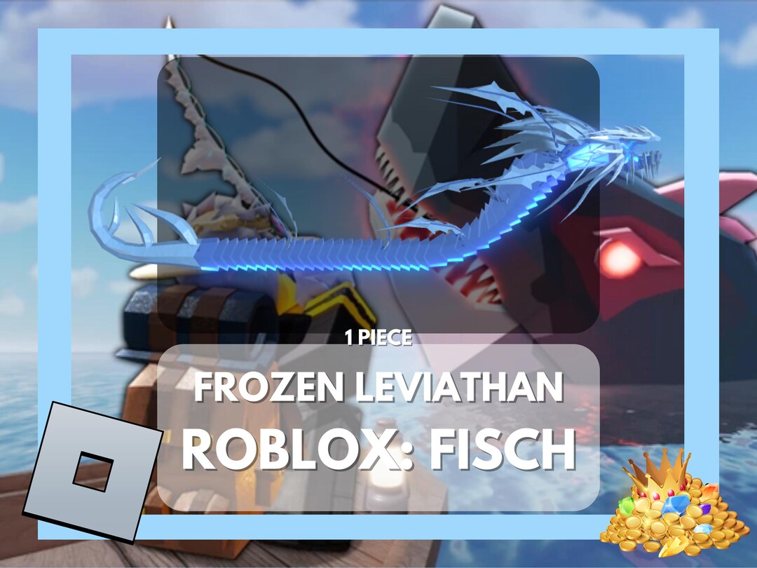 Roblox Fisch - Frozen Leviathan (1 PIECE) Marianas Veil Secret Fish ...