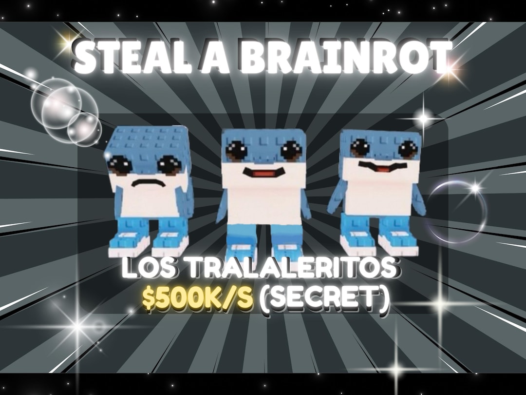 Roblox Steal A Brainrot - Los Tralaleritos | SECRET | 500K/S | (1 PIECE ...
