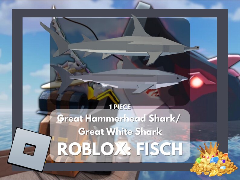 Roblox Fisch - Great White Shark / Great Hammerhead Shark (1 PIECE) - Etsy