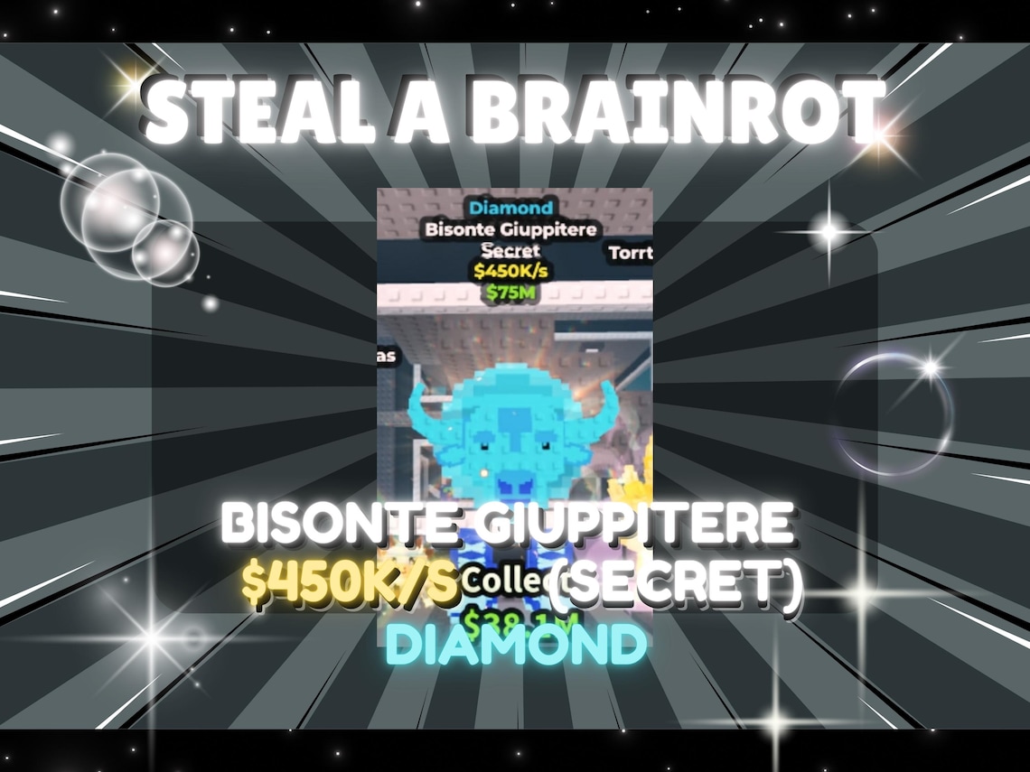 Roblox Steal A Brainrot - DIAMOND Bisonte Giuppitere | SECRET | 450K/S ...