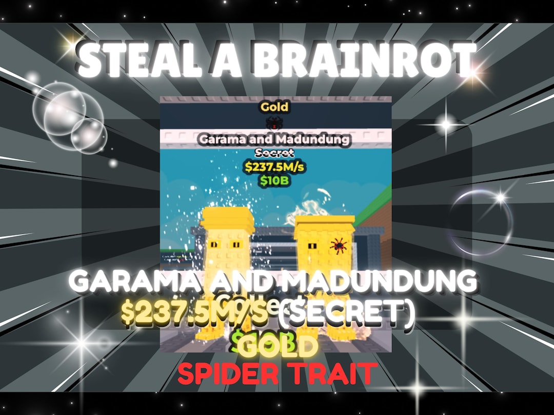 Roblox Steal A Brainrot - GOLD Garama and Madundung | SECRET | 237.5M/S ...