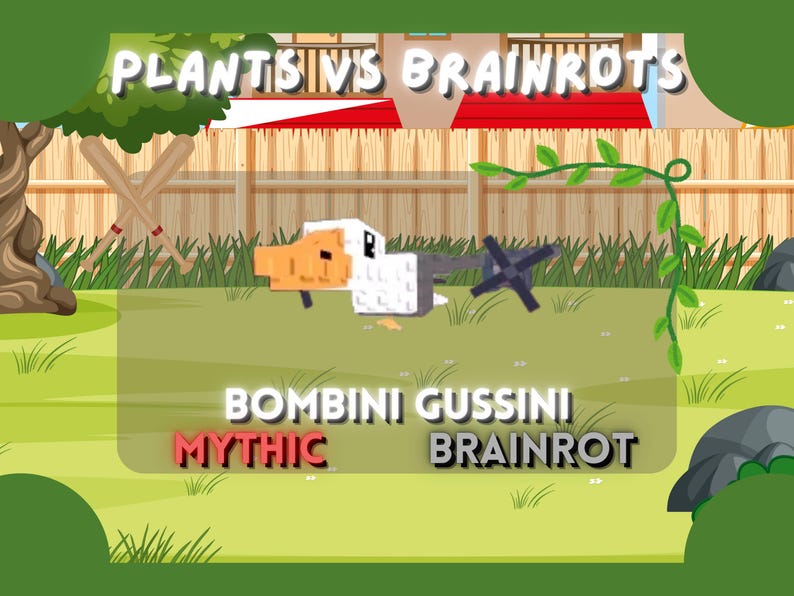 Roblox Plants Vs Brainrots - Bombini Gussini | BRAINROT | (1 PIECE ...