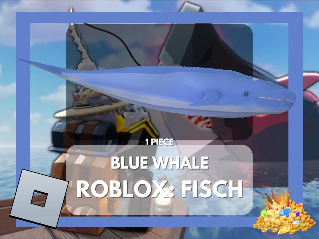 Roblox Fisch - Blue Whale (1 PIECE) - Etsy