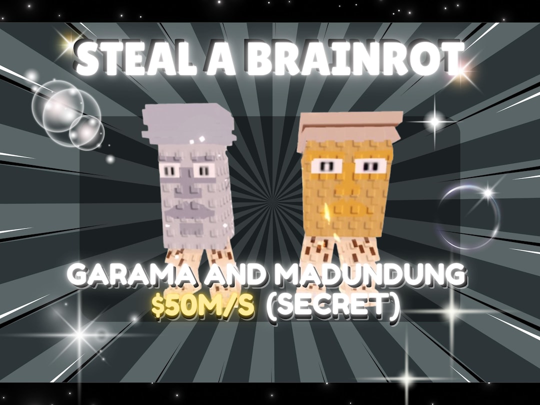 Roblox Steal A Brainrot - Garama and Madundung | SECRET | 50M/S | (1 ...