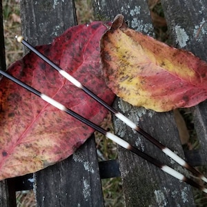 Porcupine Quill Hair Chopsticks. Beaded Quill Hair Chopsticks. 8 Inches ...