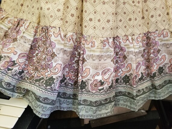Nineties y2k Gypsy Calico Layered Smocked Sundress. B… - Gem