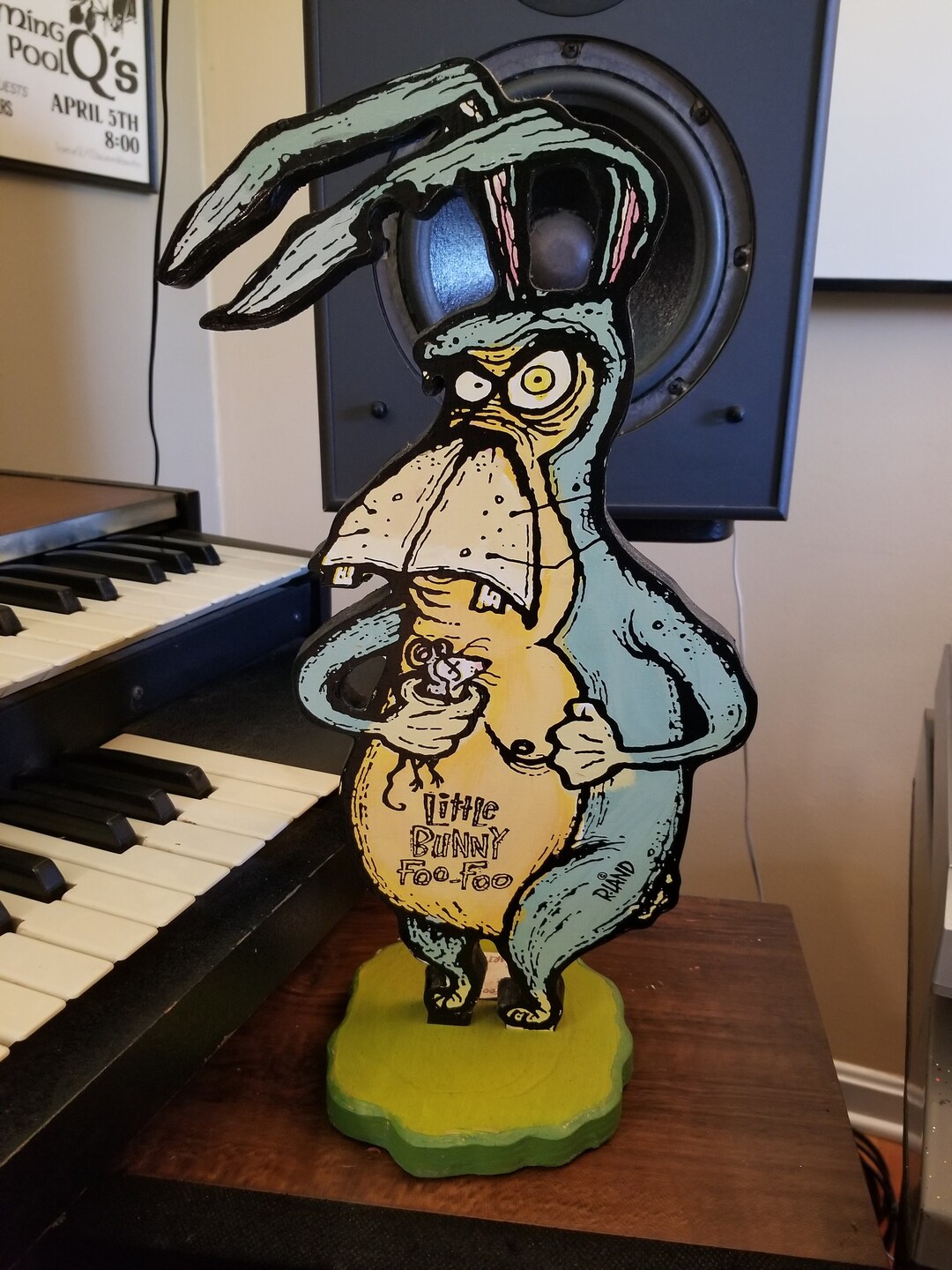 Little Bunny Foo Foo, R. Land Atlanta, Wooden Handmade Art Sculpture ...