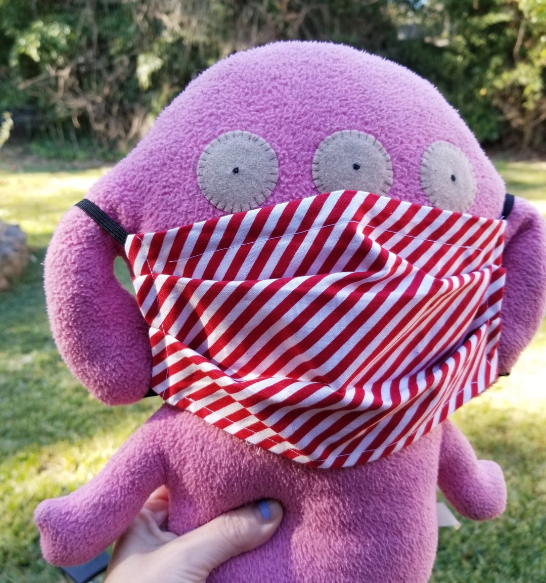 Clearance Holiday Winter Candy Cane Stripe Face Mask. Christmas Face ...