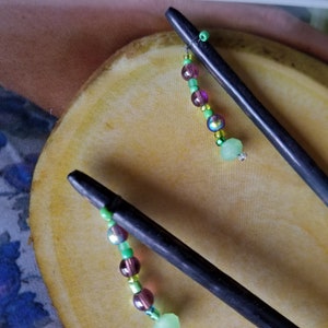 Crow Quill Beaded Hair Chopsticks. Beaded Quill Hair Chopsticks. 8 ...