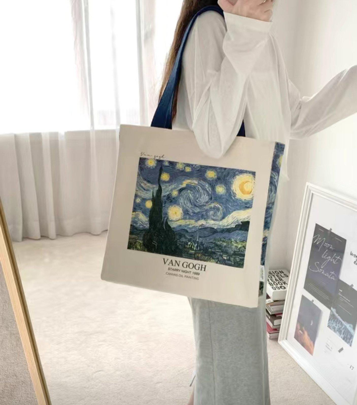 Vincent Van Gogh D Bio Cotton Tote Bag With Zipper & Inner Pocket - Etsy