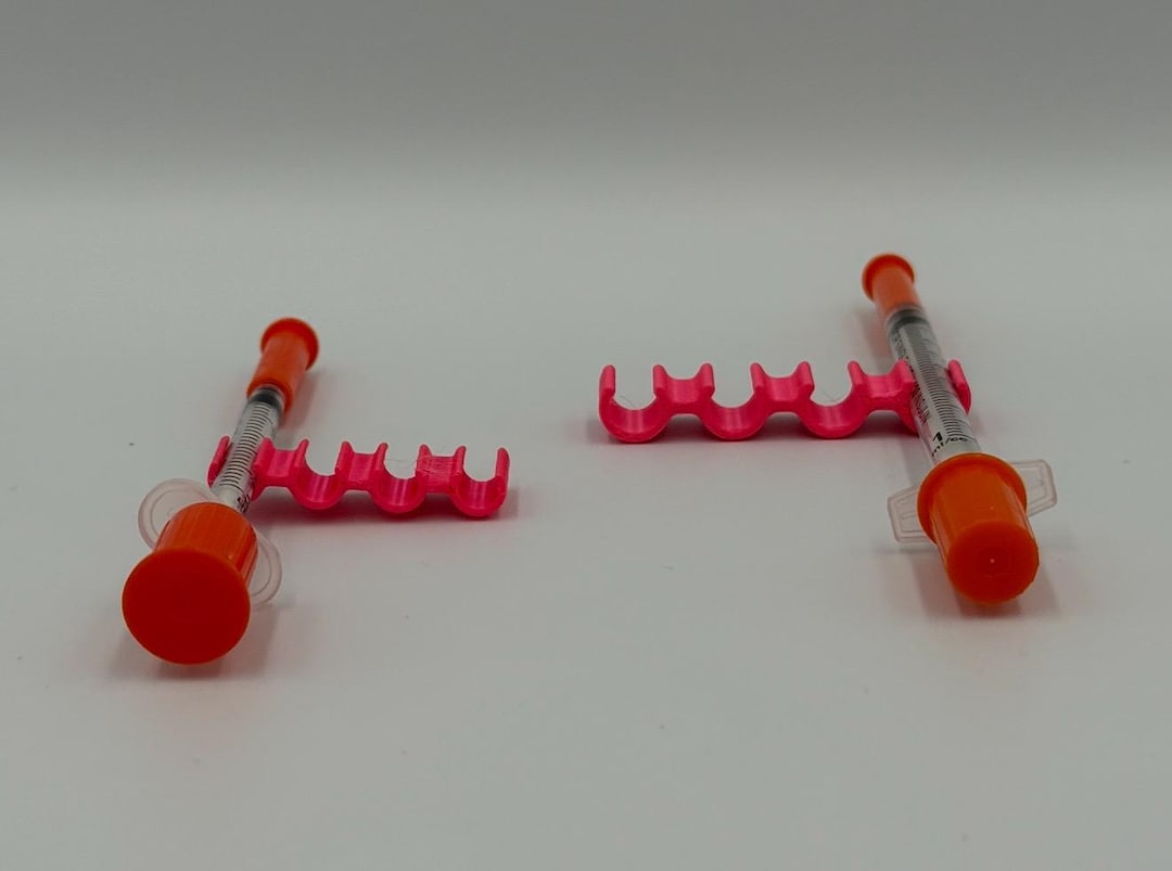 3D Printed Syringe Grip Clip | Easy Handling Accessory | 1ml 30G 0.5 ...