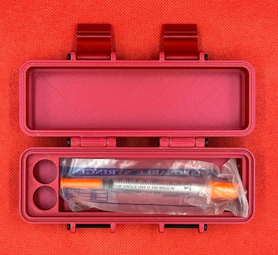 Syringe Box + Two Vial Slots (3ml) - Etsy