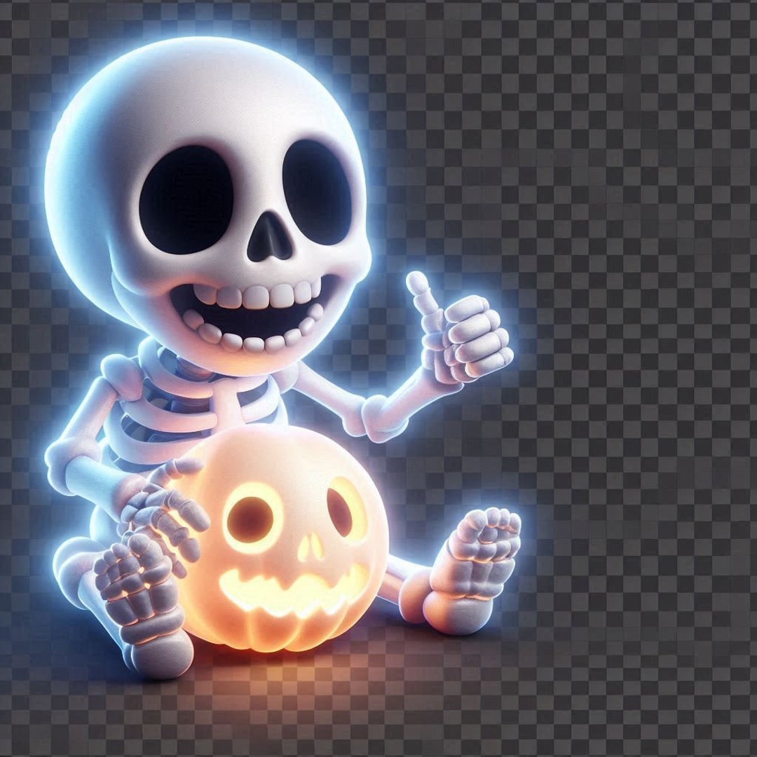 Fun Spooky Skeleton - Etsy