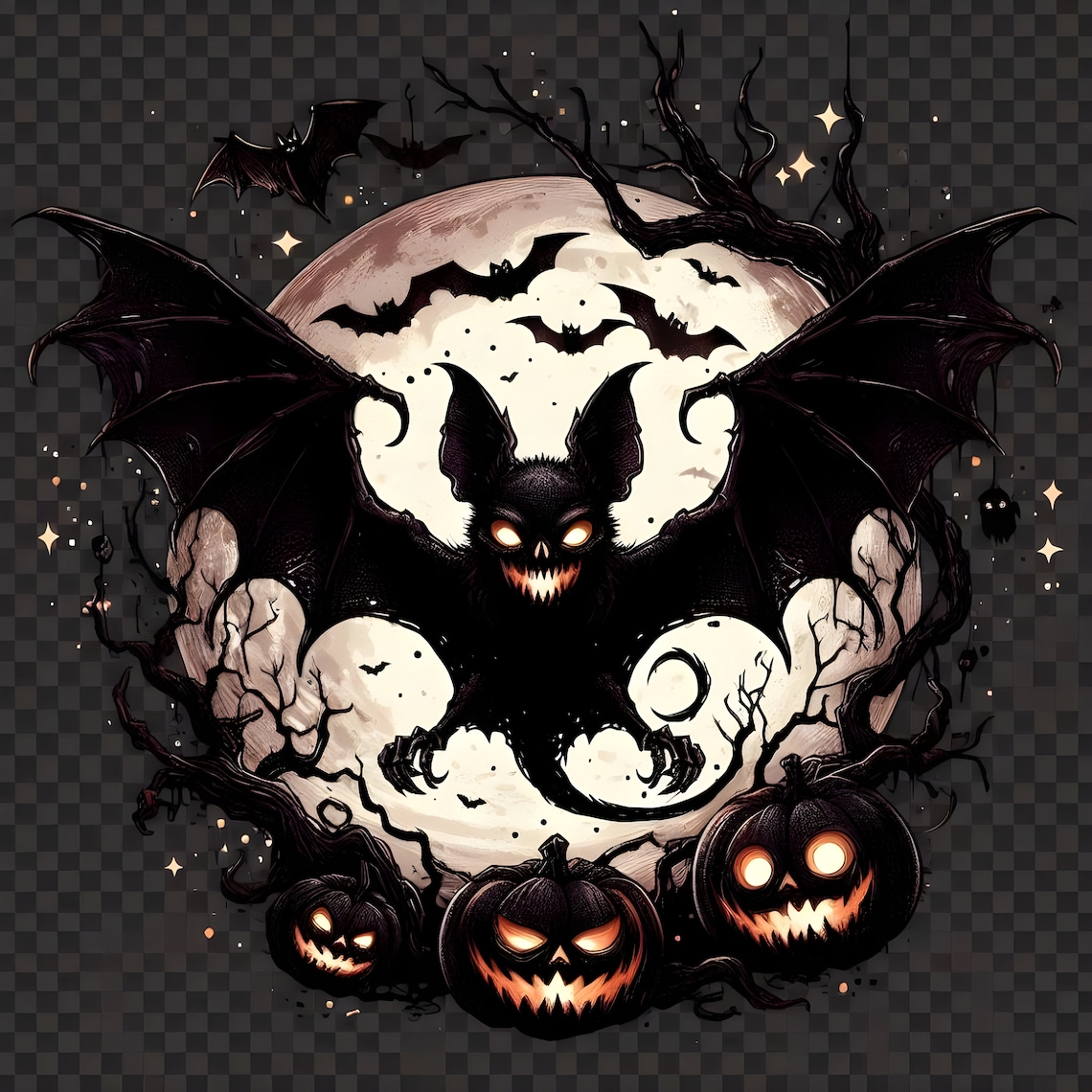 Spooky Bats Halloween Themed - Etsy