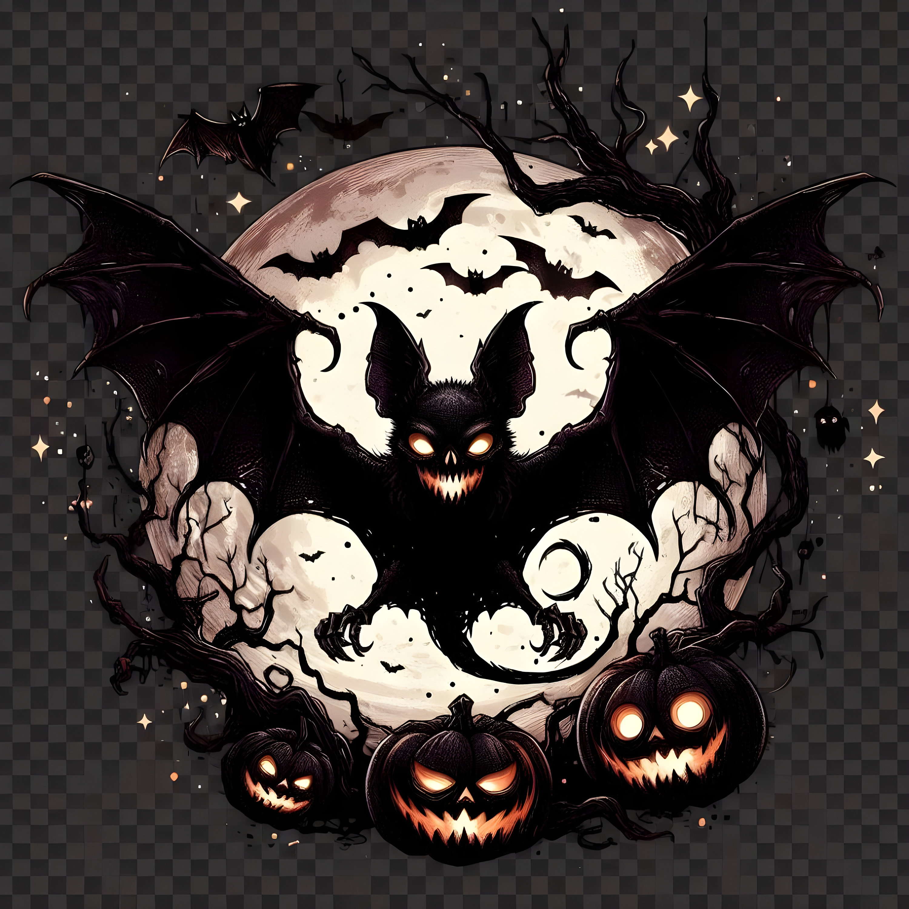 Spooky Bats Halloween Themed - Etsy