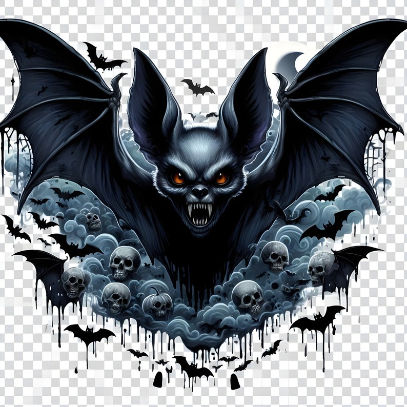 Spooky Bats Halloween Themed - Etsy