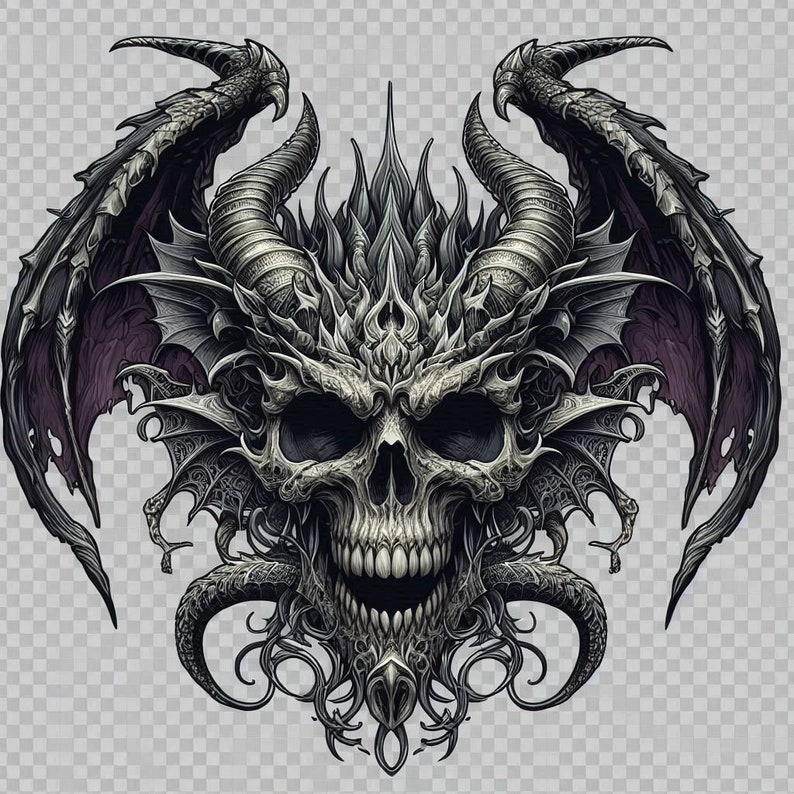 Dragon Skull Image - Etsy