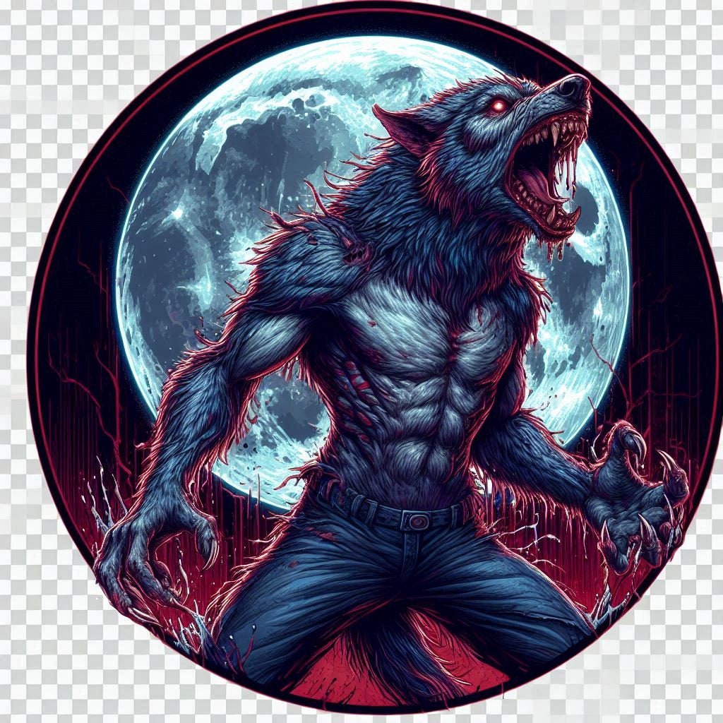 Werewolf Spooky Halloween Theme - Etsy