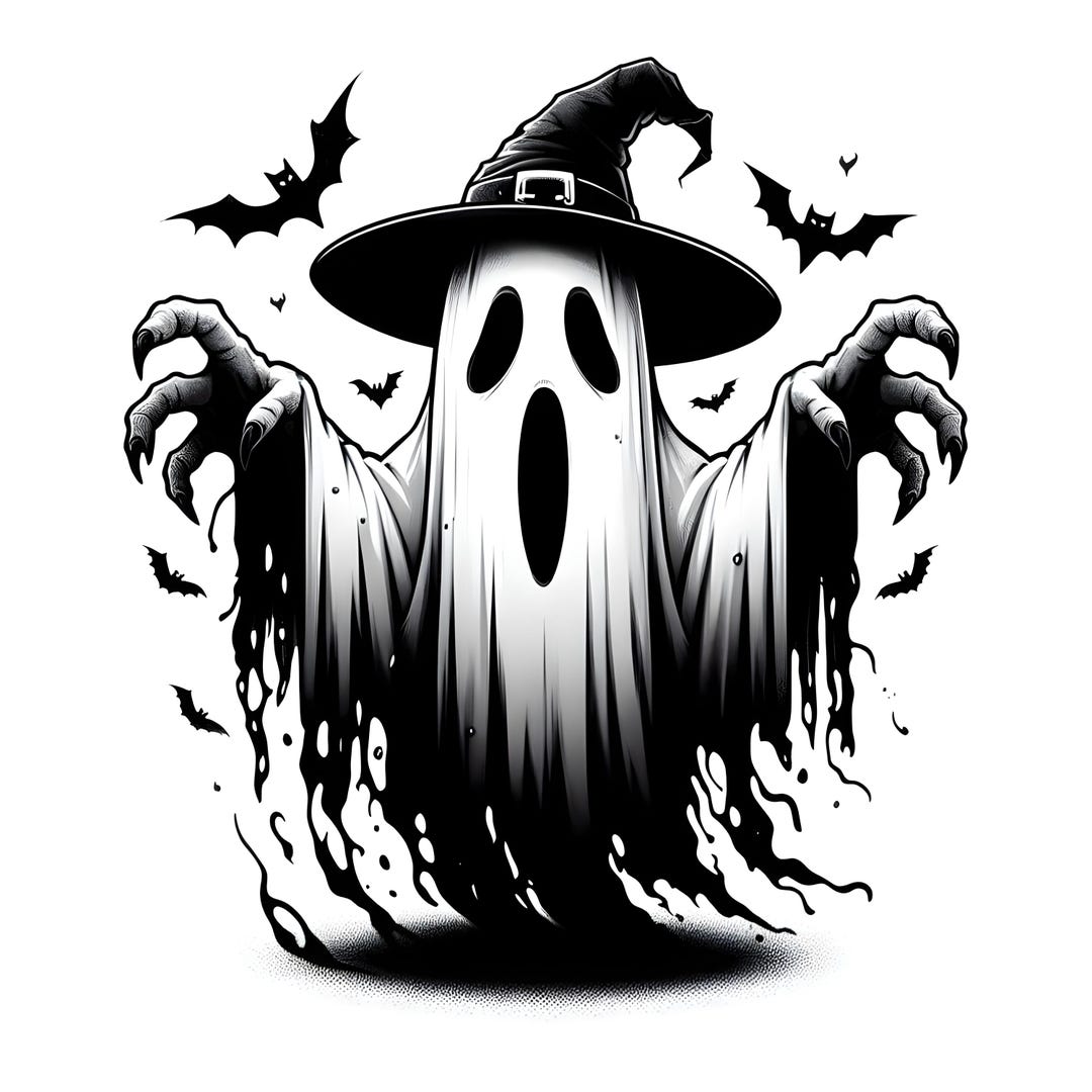 Halloween Spooky Ghost Image - Etsy