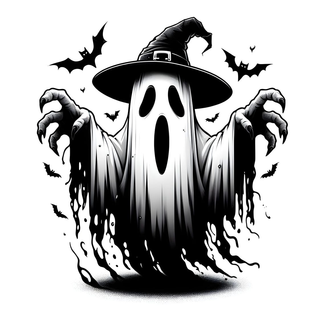 Halloween Spooky Ghost Image - Etsy