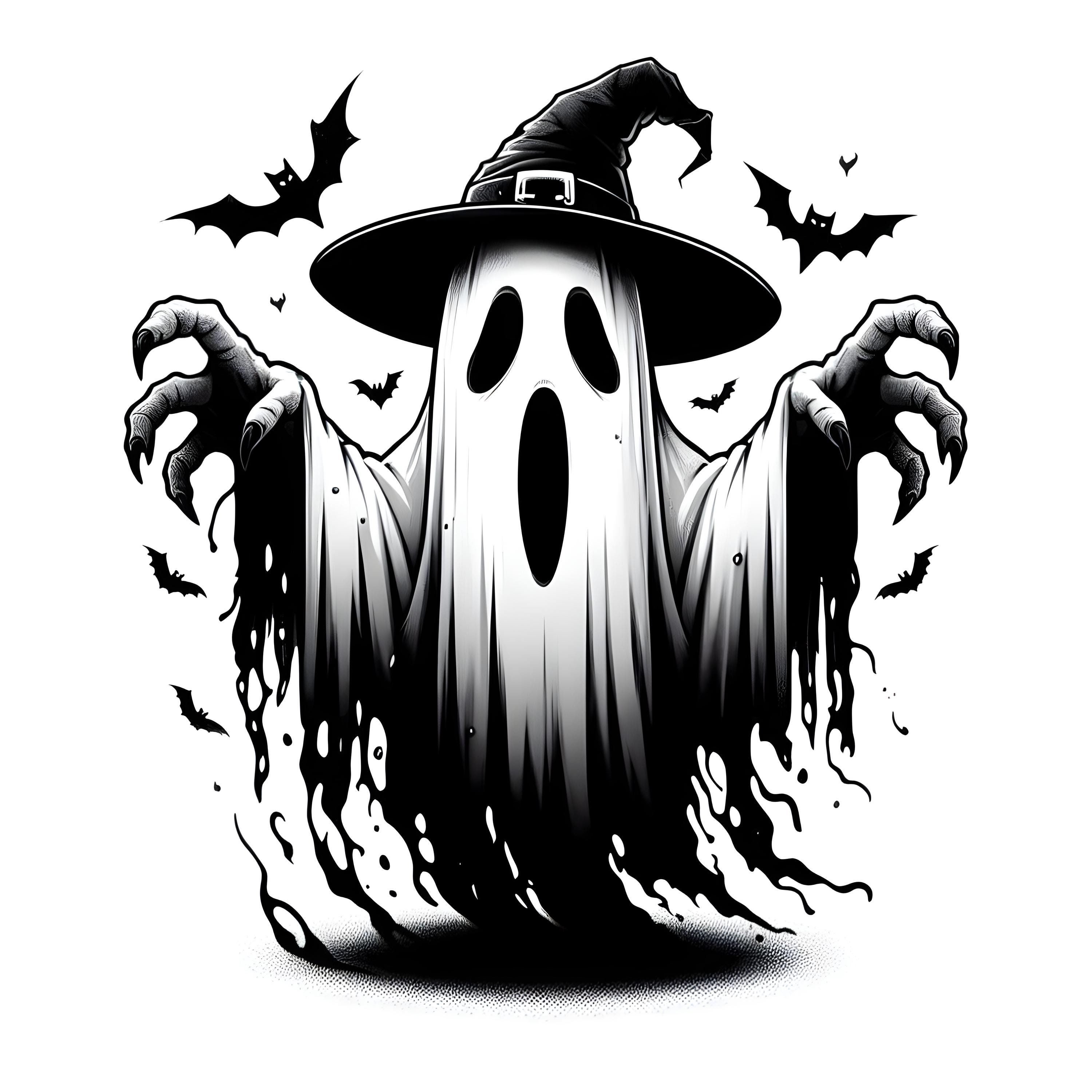 Halloween Spooky Ghost Image - Etsy