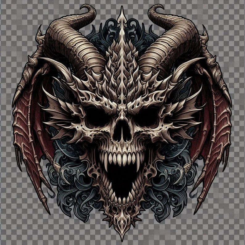 Dragon Skull Image - Etsy