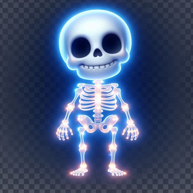 Fun Spooky Skeleton - Etsy