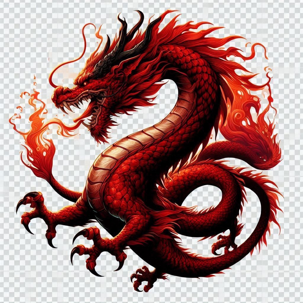 Red Dragon Image - Etsy