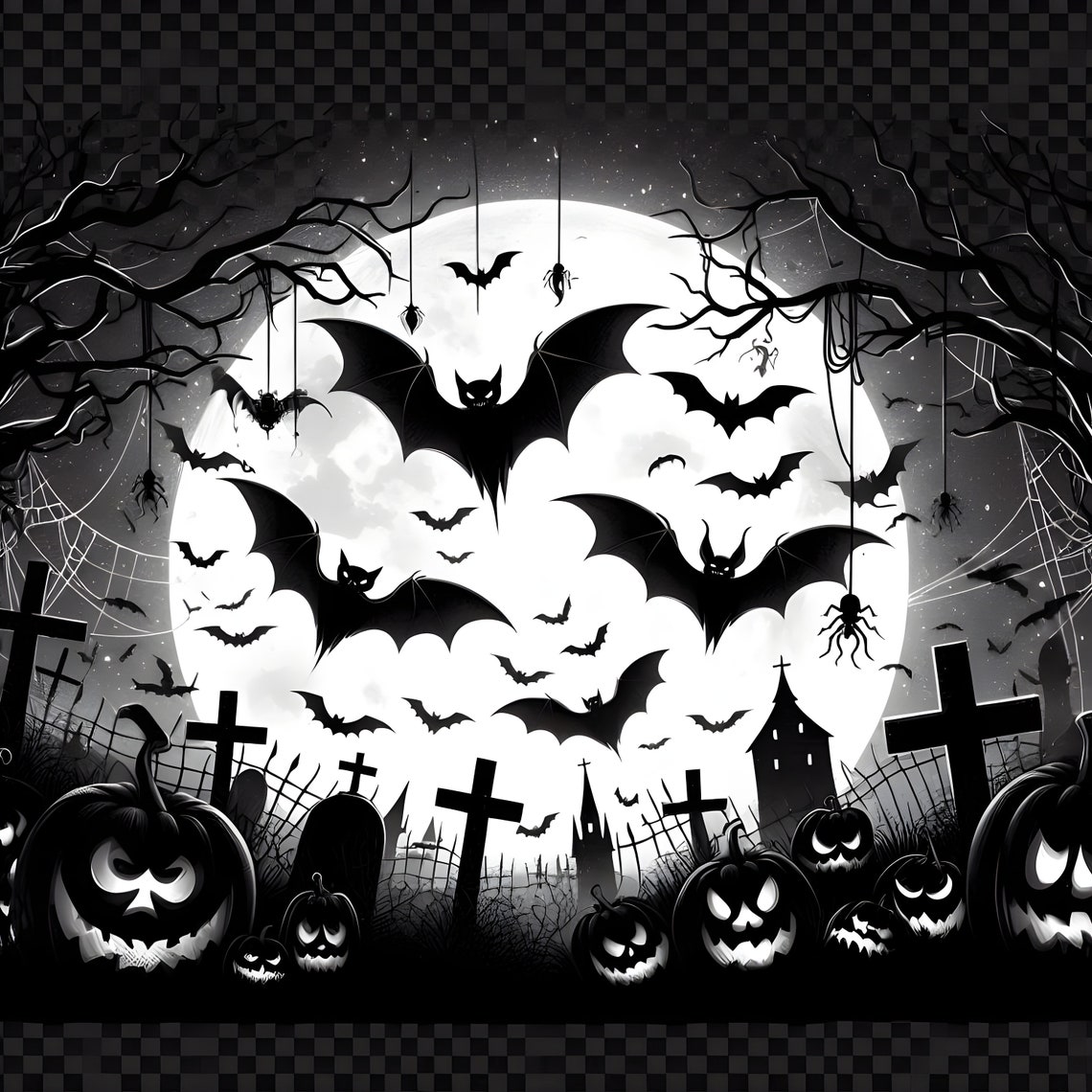 Spooky Bats Halloween Themed - Etsy