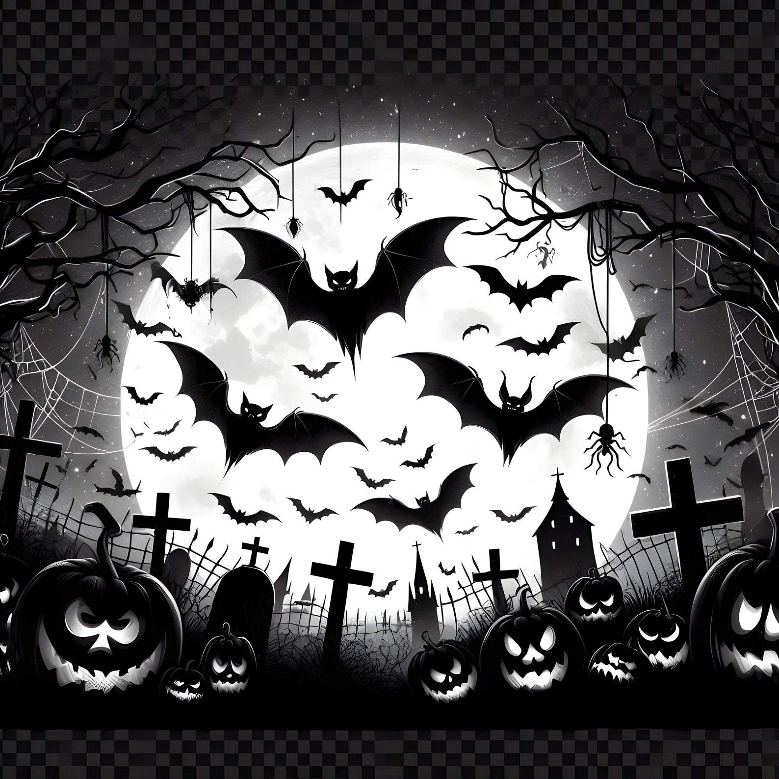 Spooky Bats Halloween Themed - Etsy