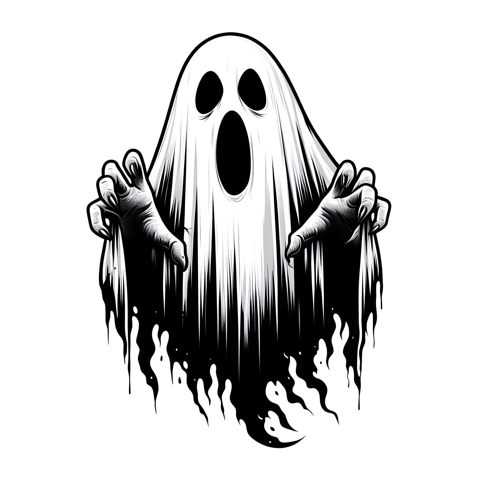 Halloween Spooky Ghost Image - Etsy