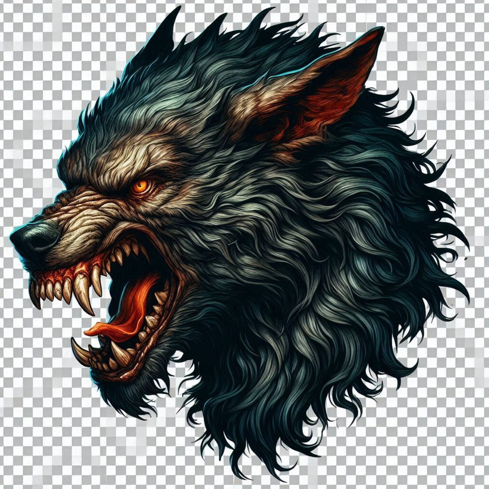 Werewolf Spooky Halloween Theme - Etsy